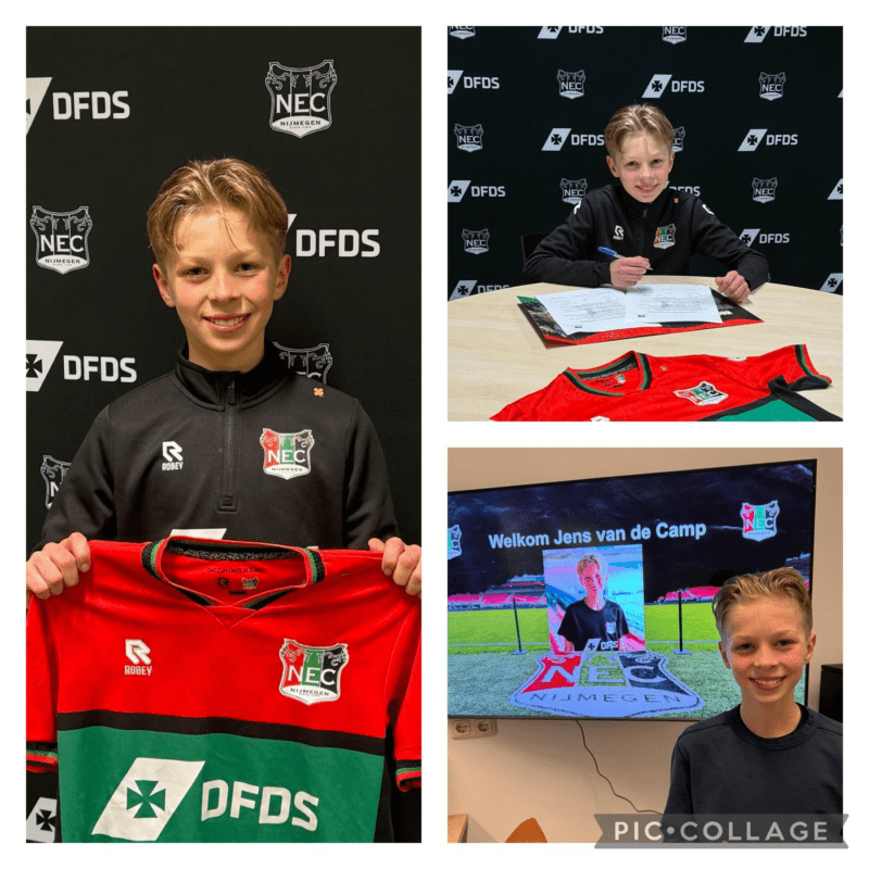 Jens van de Camp naar jeugdopleiding NEC Nijmegen | RKSV Margriet