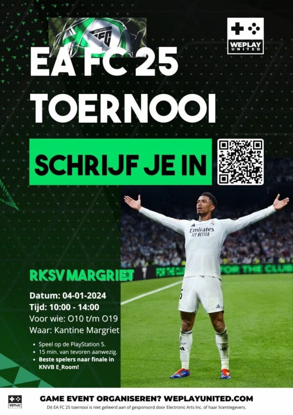 Schrijf je nu in voor het EA FC25 Toernooi | RKSV Margriet